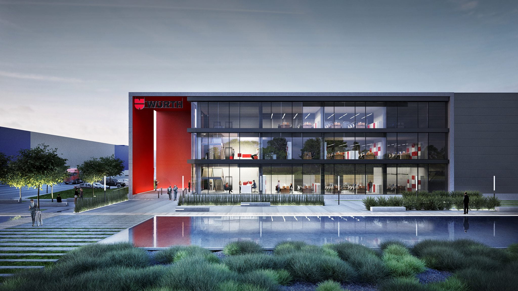 WURTH office and warehouse building – Stoprocent Architekci
